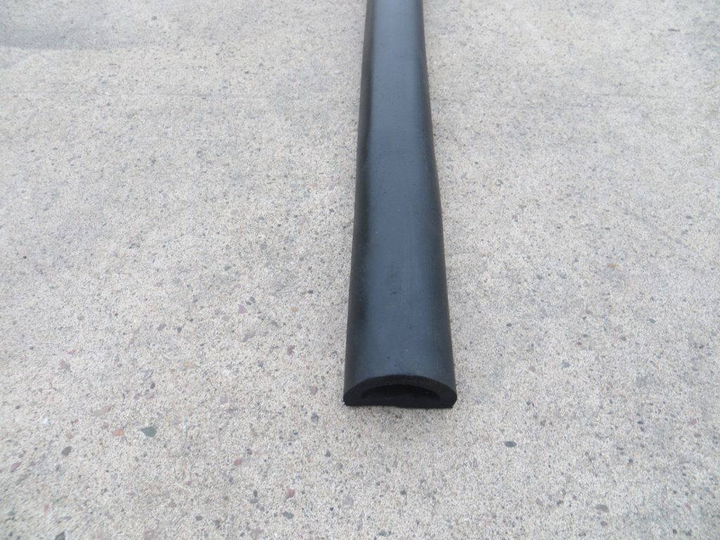 Hollow Rubber D Fender - 50 x 30 x 2500mm | Provincial Rubber