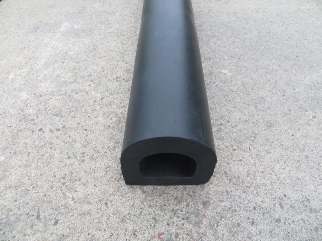 Hollow Rubber D Fender - 92 x 95 x 2000mm | Provincial Rubber
