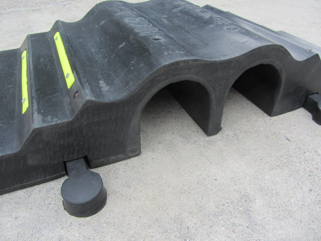 Heavy Duty Steel Reinforced Hose Ramp - Black | Provincial Rubber